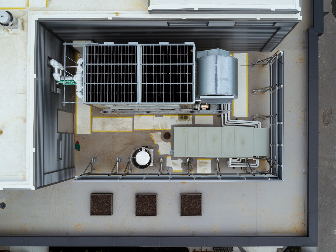 L20 Slatted Louvers Create Amenity Deck Vision Proofing Solution atop ...