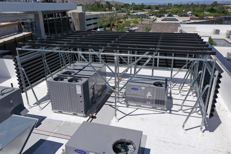 Louvered Trellis System Provides Unique Vision-Proofing for Scottsdale Fashion Square Mall ...