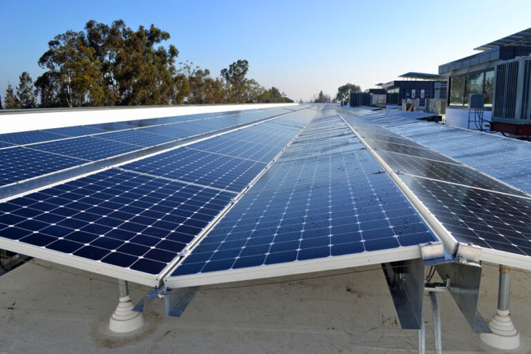 Silverback Solar “A-frame” Style Racking Accounts for Roof Slope and ...